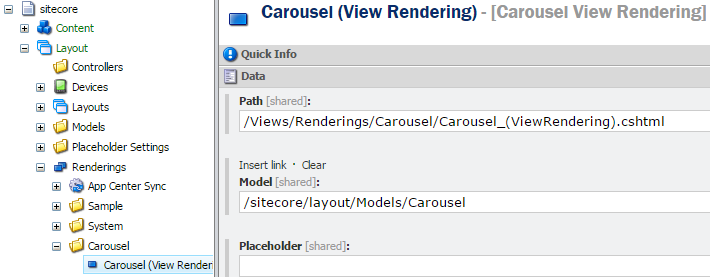 Tutorial: Building a Carousel in Sitecore MVC (Part 1 View Renderings)